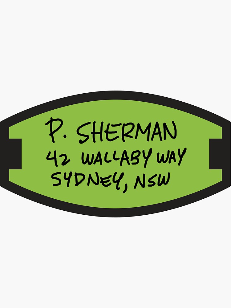 "P. Sherman" Sticker for Sale by rebeccaariel | Redbubble