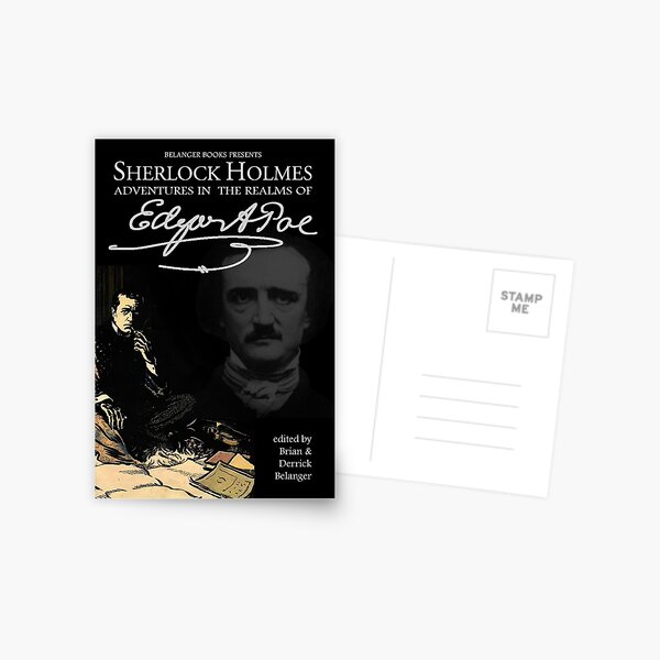 "Sherlock Holmes and Edgar Allan Poe" Postcard for Sale by ...