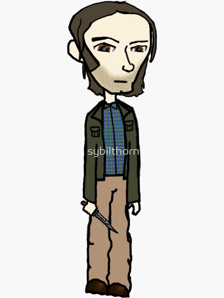 "Sam Winchester " Sticker for Sale by sybilthorn | Redbubble
