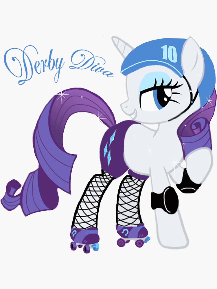 "Derby Diva" Sticker for Sale by BadRabbit | Redbubble