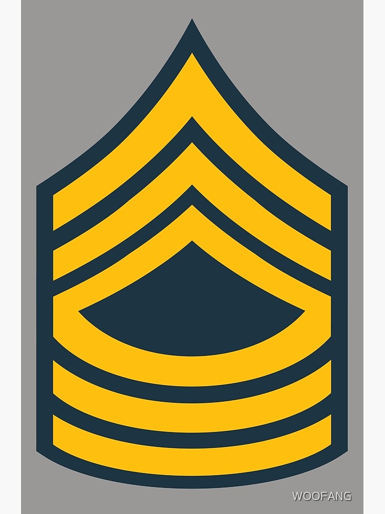 "US ARMY INSIGNIA - MASTER SERGEANT" Poster for Sale by WOOFANG | Redbubble