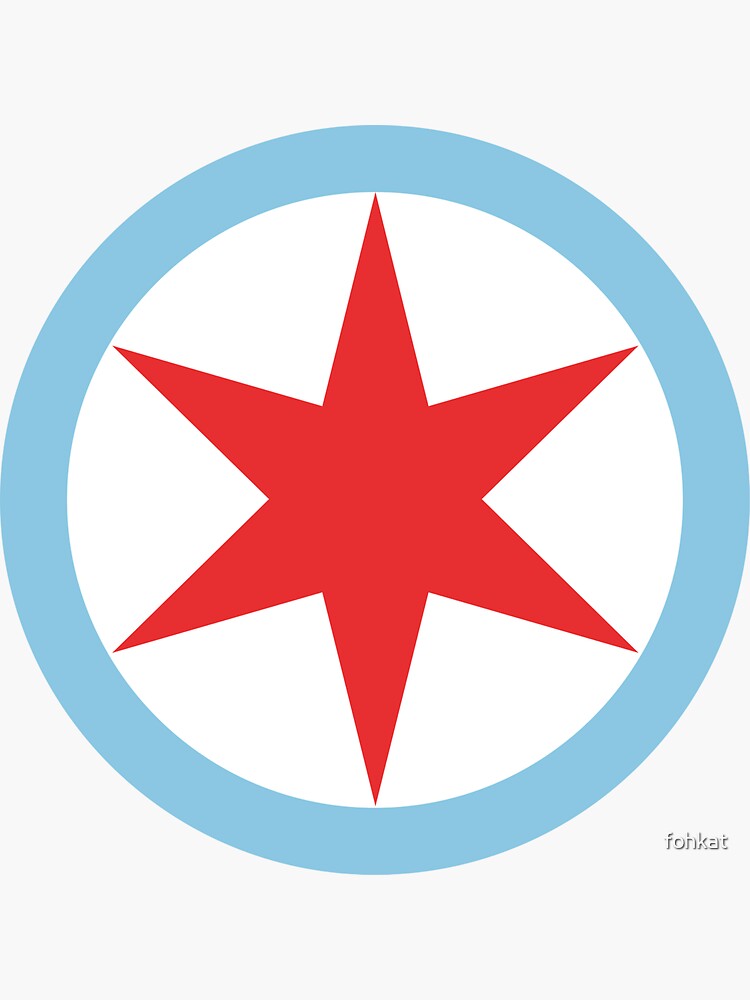 "Captain Chicago (Clean)" Sticker for Sale by fohkat | Redbubble