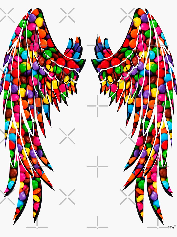 "Candy wings" Sticker for Sale by STVs | Redbubble