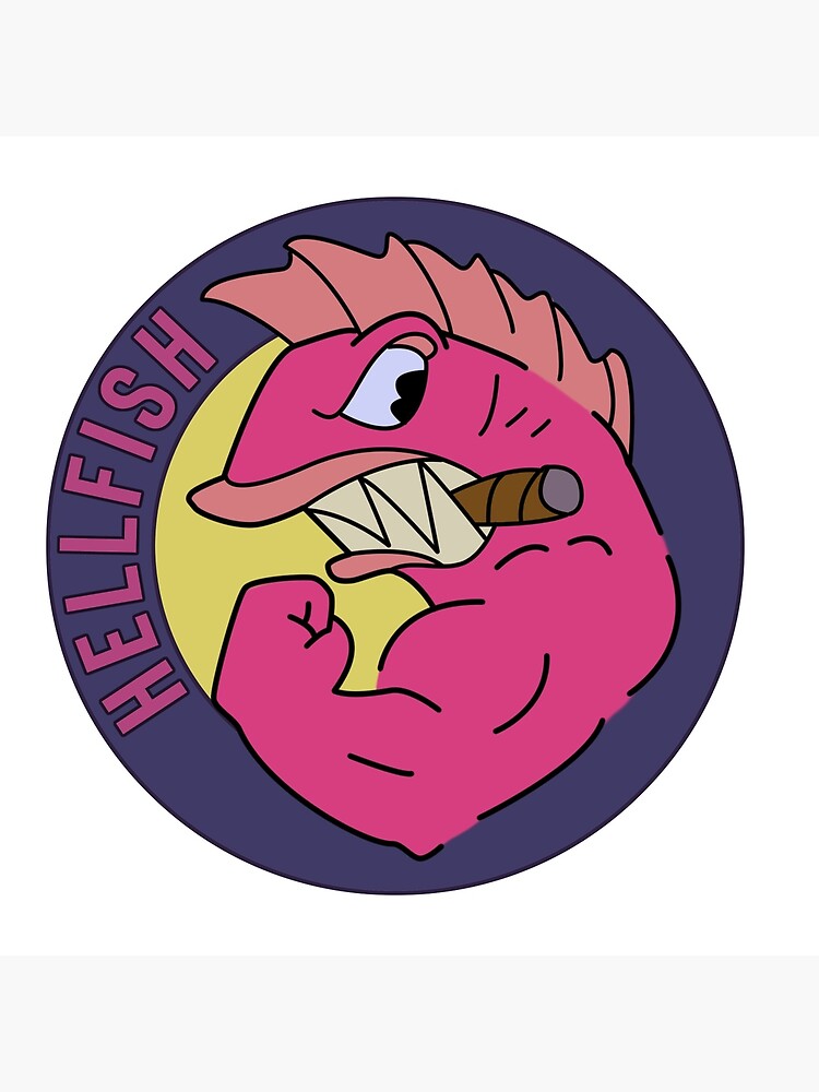 "Flying Hellfish! Simpsons" Poster by NoHomers | Redbubble