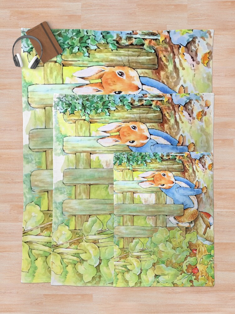 "Peter Rabbit 3" Throw Blanket for Sale by Funky-Designs | Redbubble