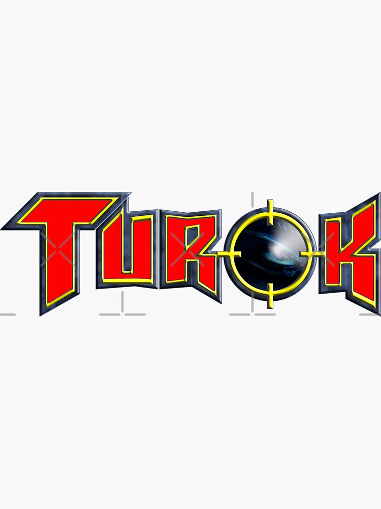 "Turok Logo Flat Fill" Sticker by Fireseed-Josh | Redbubble