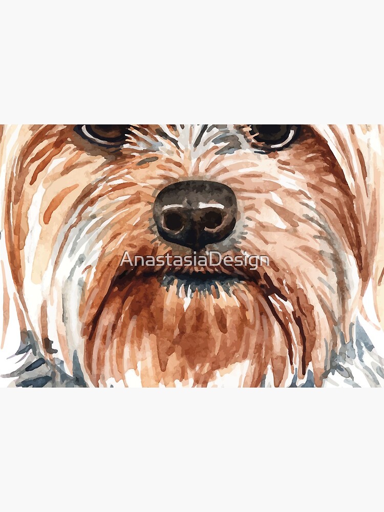 "Funny Yorkie Dog Face" Mask for Sale by AnastasiaDesign | Redbubble