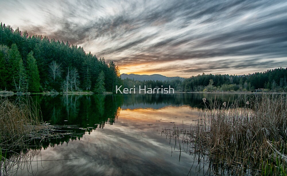 "Sunset at Cusheon Lake" by Keri Harrish | Redbubble