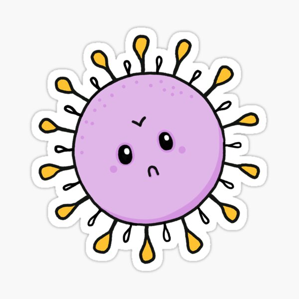 "Virus" Sticker for Sale by Mhea | Redbubble