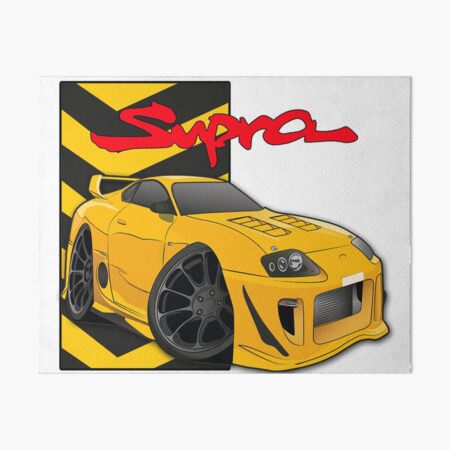 "drawing digital supra cartoon car" Art Board Print for Sale by ...