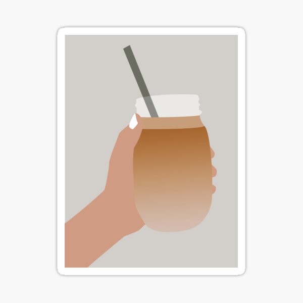"latte" Sticker for Sale by jesspressoo | Redbubble