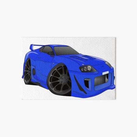"drawing cartoon car toyota supra" Art Board Print for Sale by ...