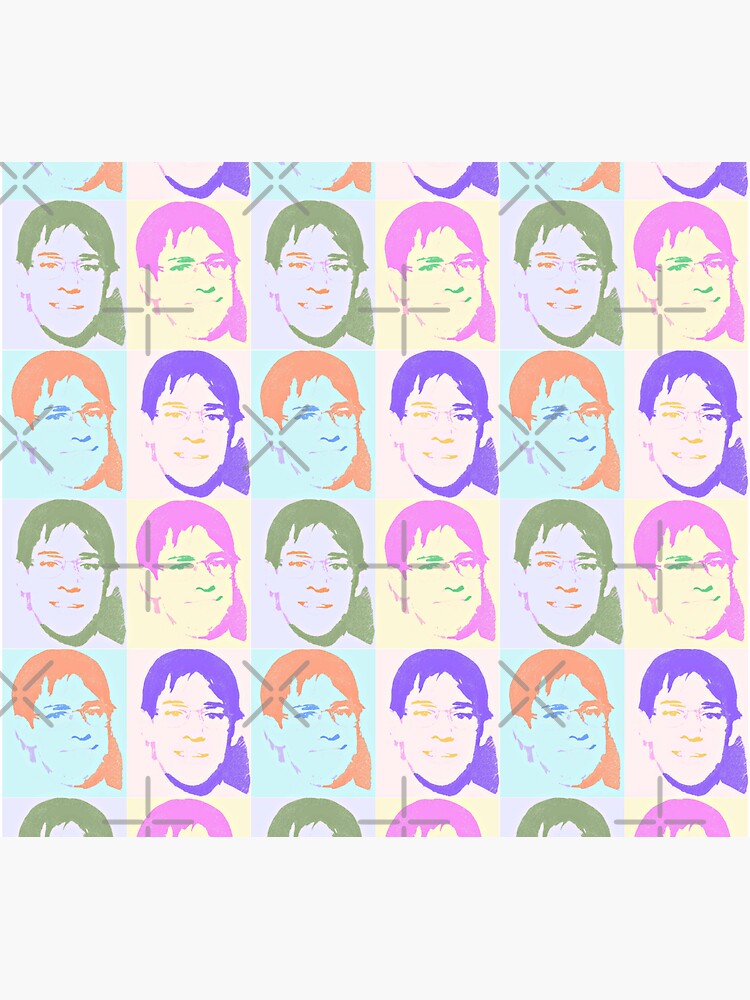 "Multi Talking Head Pattern" Sticker for Sale by pickledbeets | Redbubble