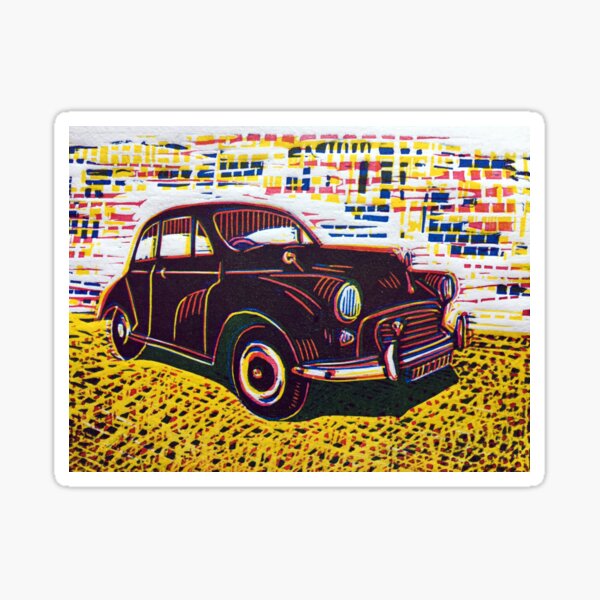 "Morris Minor" Sticker for Sale by janedignum | Redbubble