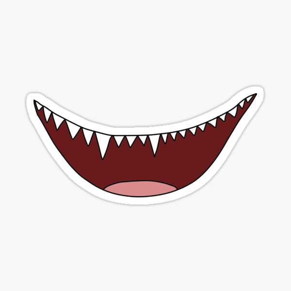 "Anime Fangs Mask" Sticker for Sale by achristian2020 | Redbubble