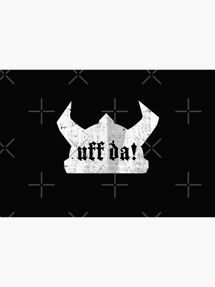 "Uff Da Viking Helmet Funny Norwegian Saying of Surprise" Mask for Sale ...