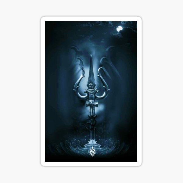 "Trishul design for redbubble" Sticker for Sale by Piyushke | Redbubble