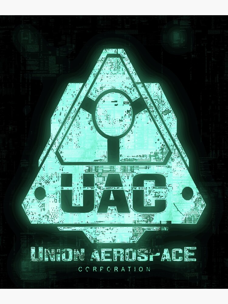 "Doom - UAC - Union Aerospace Corporation" Poster by Visionyst | Redbubble