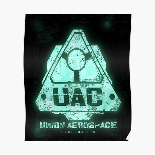 "Doom - UAC - Union Aerospace Corporation" Poster by Visionyst | Redbubble