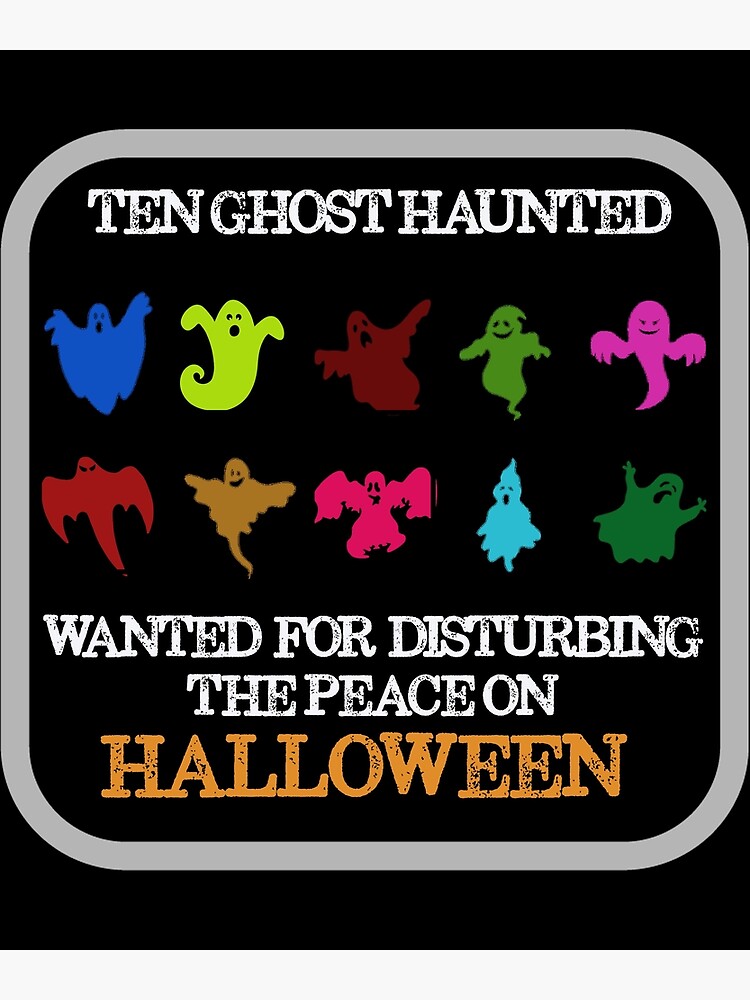 "10 Ghost Wanted Costume Design" Poster by CrookedCreek | Redbubble