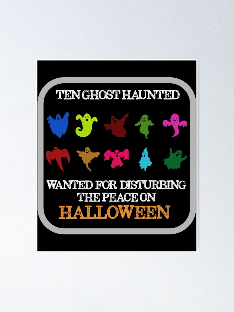 "10 Ghost Wanted Costume Design" Poster by CrookedCreek | Redbubble
