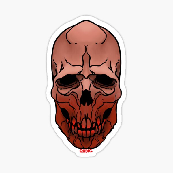 "My Skull, my favorite" Sticker by Qudig | Redbubble