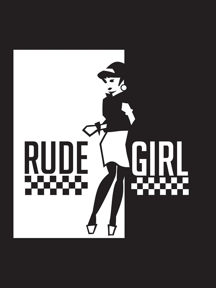 "Rude Girl" Graphic T-Shirt Dress by retro-typo | Redbubble