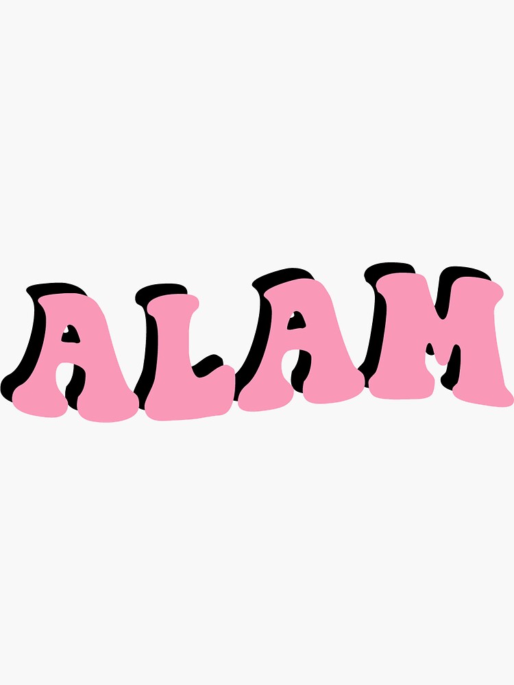 "ALAM sticker" Sticker by LoveAnnaGrace | Redbubble