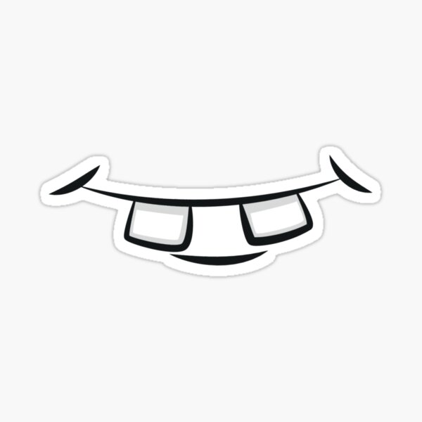 Funny Mouth Illustration Sticker For Sale By Amineharoni Redbubble