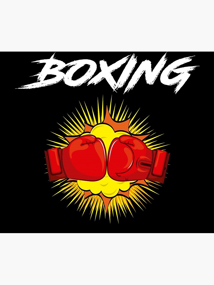 "Red Gloves Boxing Fight Boom" Poster by Bazzbusiness2 | Redbubble