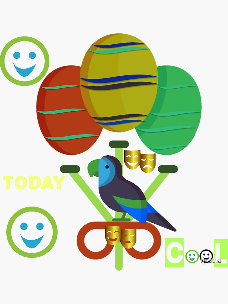 "Today cool design for redbubble" Sticker for Sale by rjnstha | Redbubble
