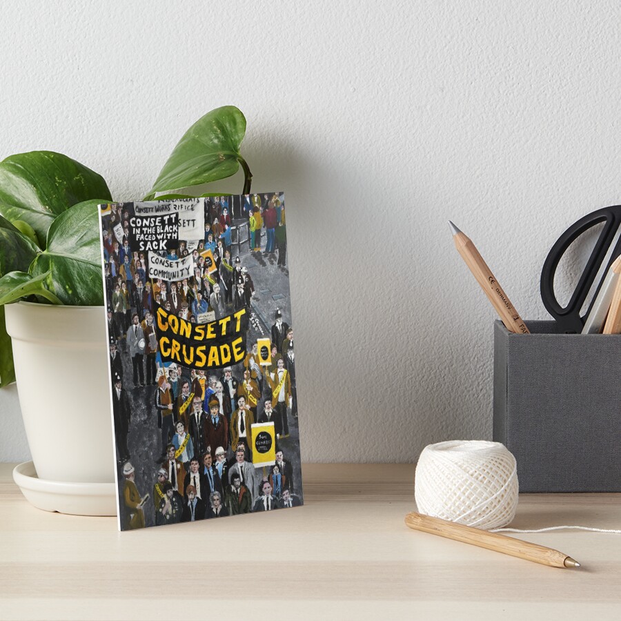 "Consett Crusade 1980" Art Board Print for Sale by CrossanArt | Redbubble