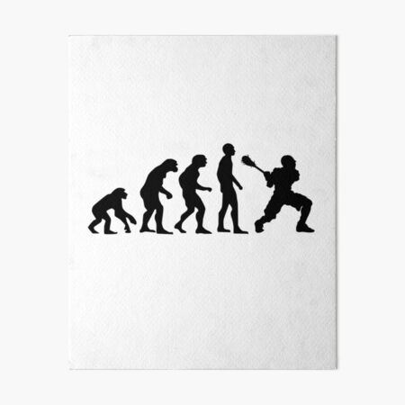 "Lacrosse Evolution - Sports Fan LAX Sports " Art Board Print for Sale ...