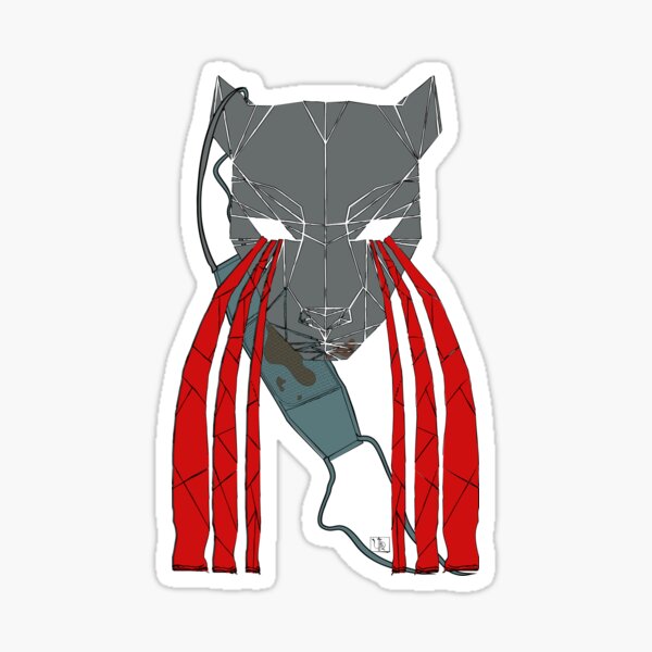 "Crying Paper Panther... bold" Sticker for Sale by uniiunMB | Redbubble