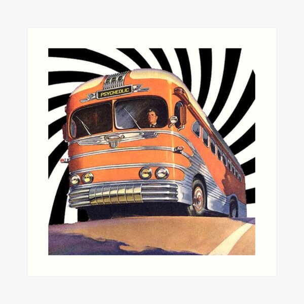 "Psychedelic Bus Poster" Art Print for Sale by anticlvtch | Redbubble
