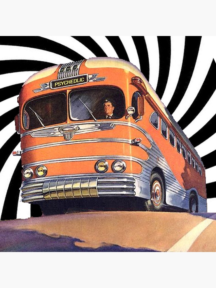"Psychedelic Bus Poster" Art Print for Sale by anticlvtch | Redbubble