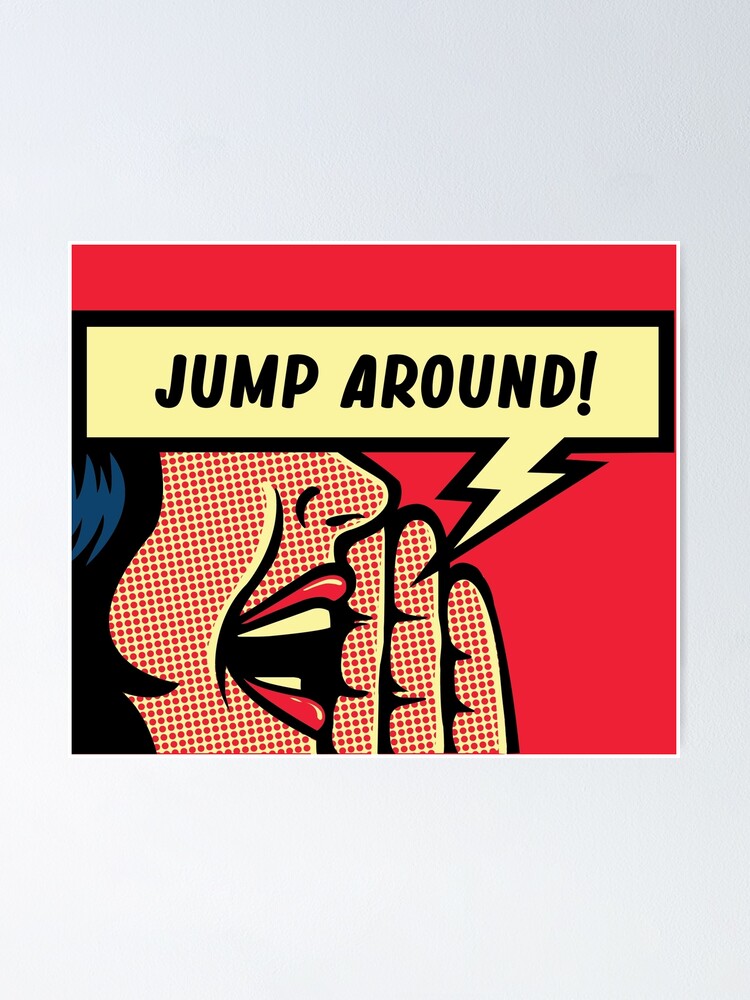"WISCONSIN JUMP AROUND COMIC" Poster for Sale by kalmankreations ...