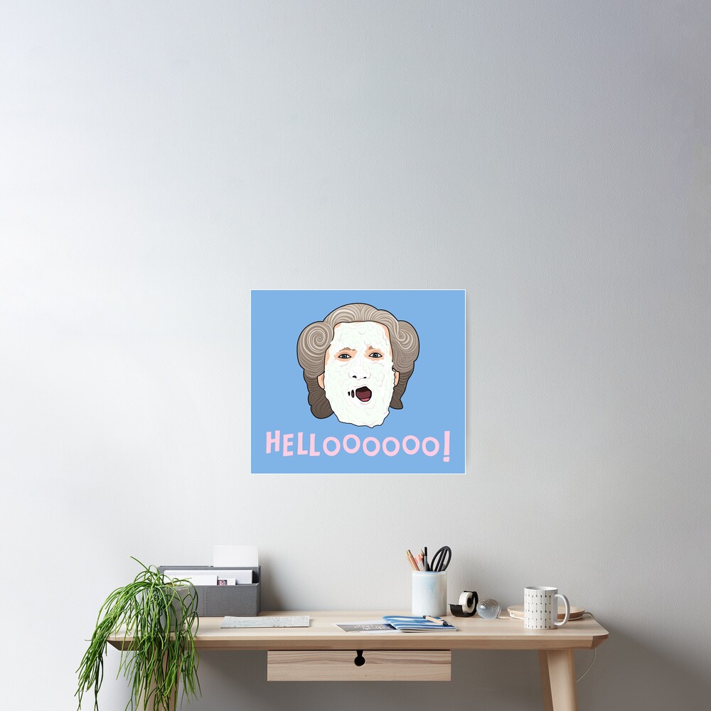 "Mrs Doubtfire | Hello" Poster by Jakmalone | Redbubble