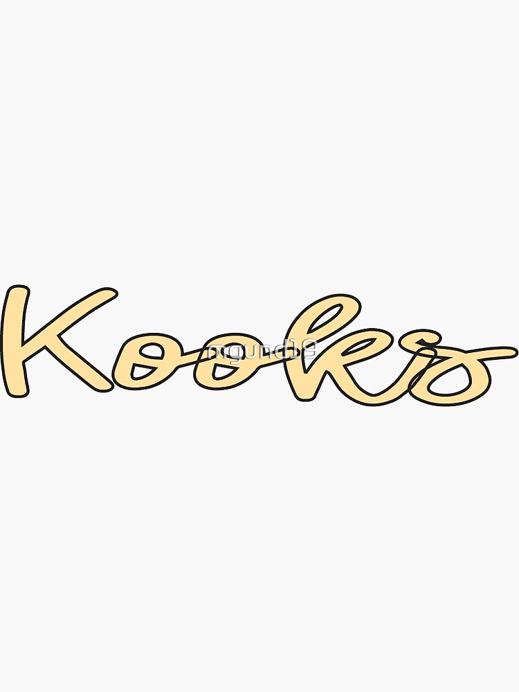 "Kooks" Sticker for Sale by mgund19 | Redbubble