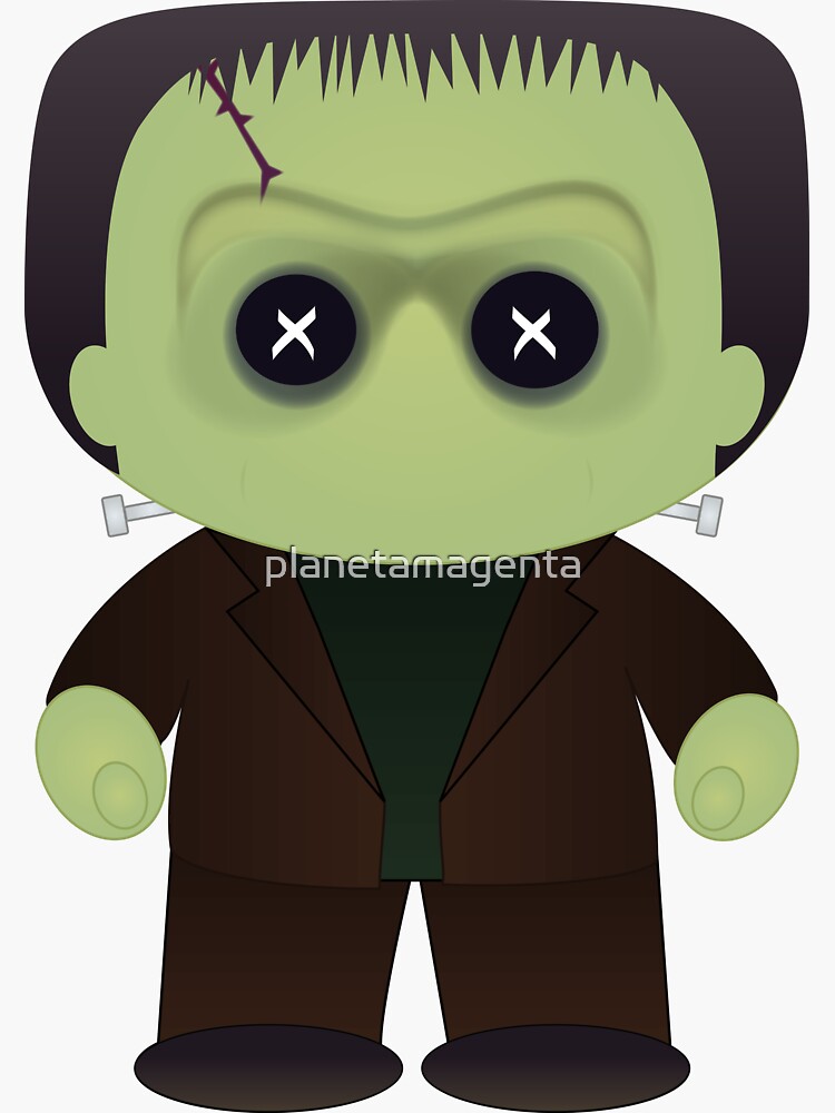 "HERMAN MUNSTER" Sticker for Sale by planetamagenta | Redbubble