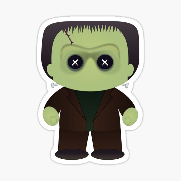 "HERMAN MUNSTER" Sticker for Sale by planetamagenta | Redbubble