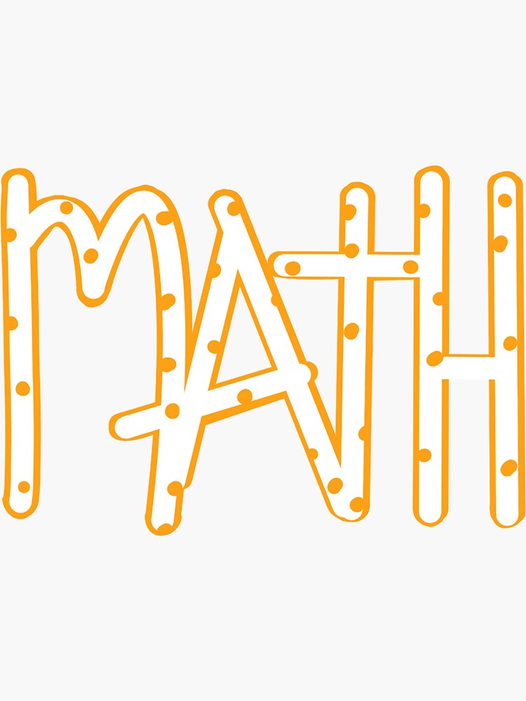 "Math " Sticker by emo567okine | Redbubble