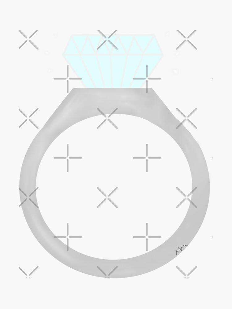 "Diamond Ring" Sticker by mmuir1234 | Redbubble