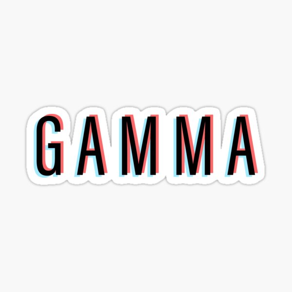 "Gamma 3D " Sticker by missavaw | Redbubble