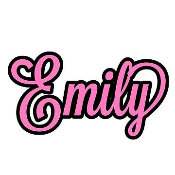 "Emily" Sticker for Sale by lyndsaykate | Redbubble