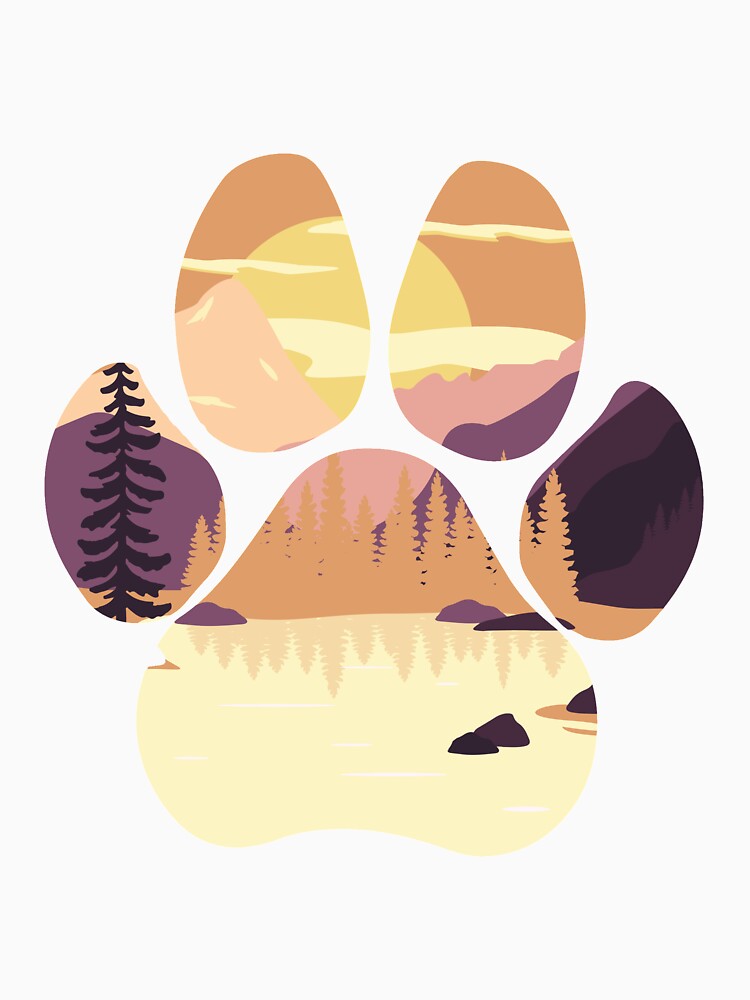 "Sunset Paw " T-shirt for Sale by Nala-and-Kenai | Redbubble ...