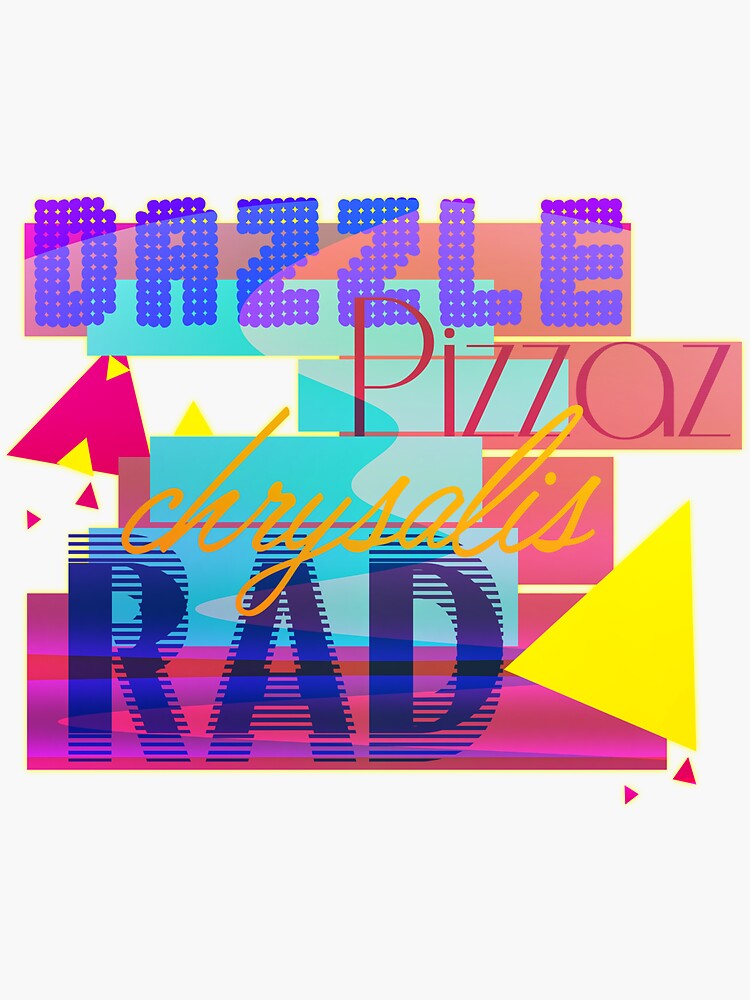 "Moonbeam City-Characters Logo" Sticker by NeonOf1986 | Redbubble