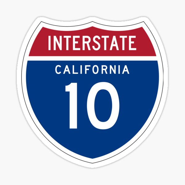 Interstate 10 Stickers | Redbubble