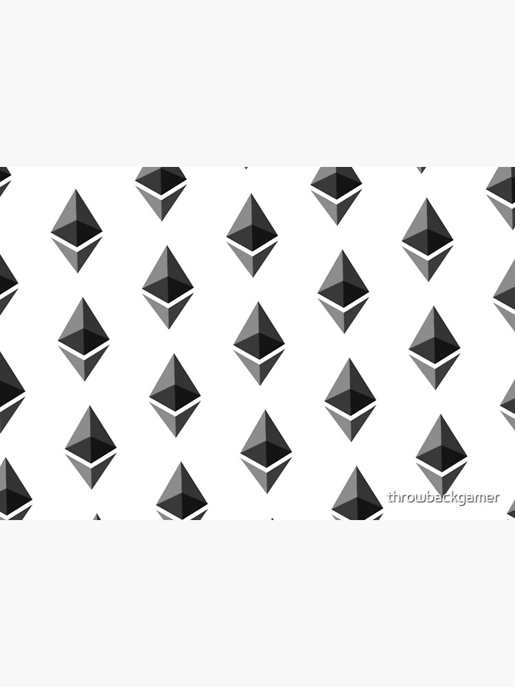 "Ethereum ETH Crypto Cryptocurrency Pattern White" Mask for Sale by ...