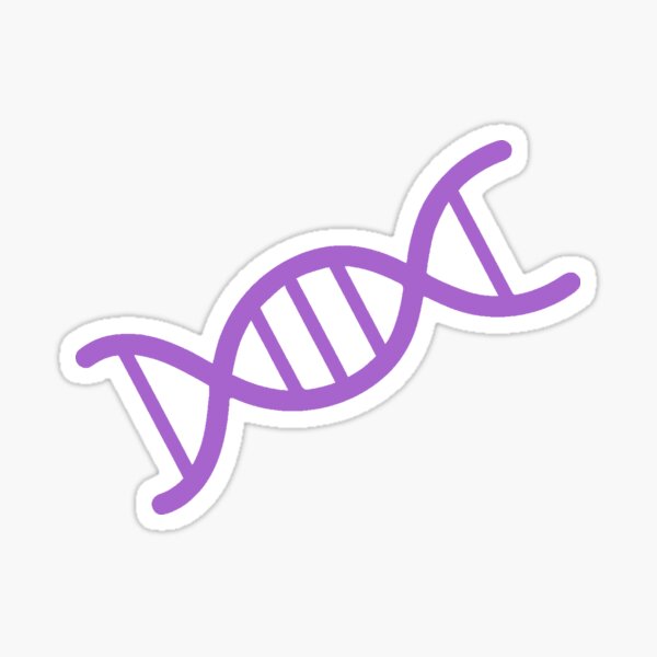 "DNA Helix Pattern (Purple and Grey)" Sticker for Sale by danibeez ...